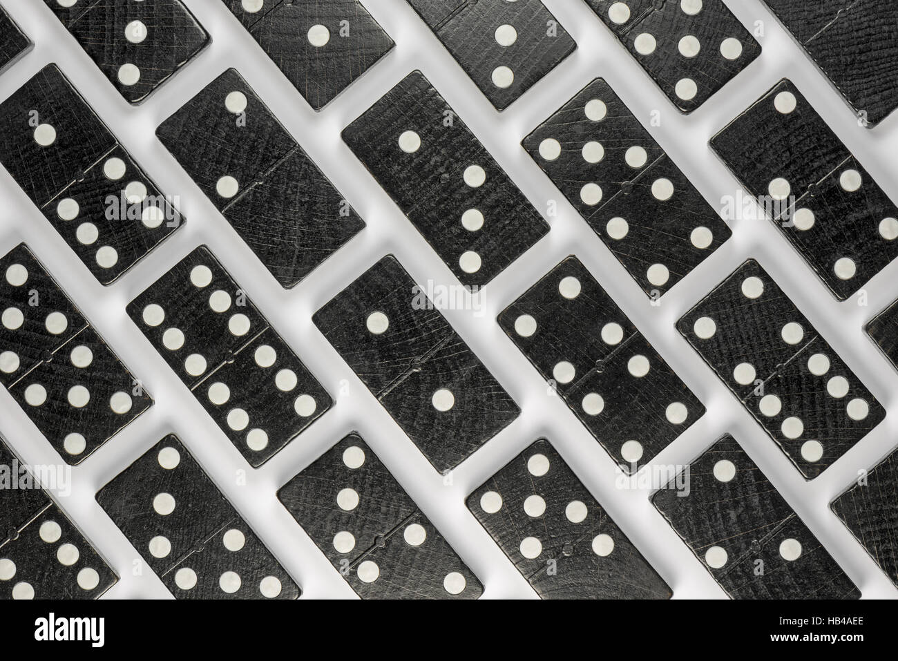Black Domino bricks Stock Photo - Alamy