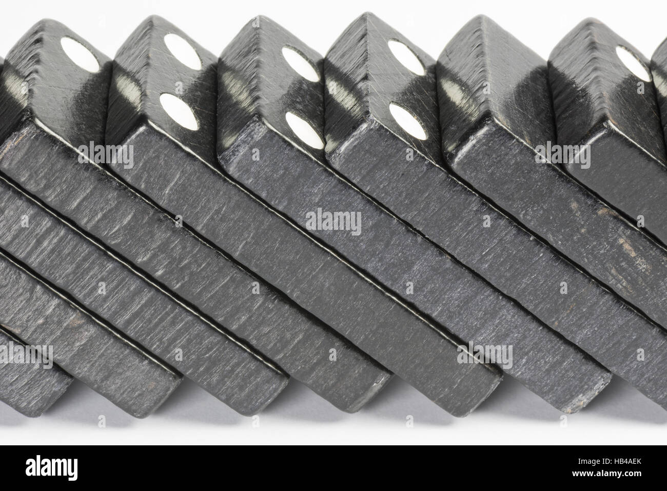 Black Domino bricks Stock Photo - Alamy