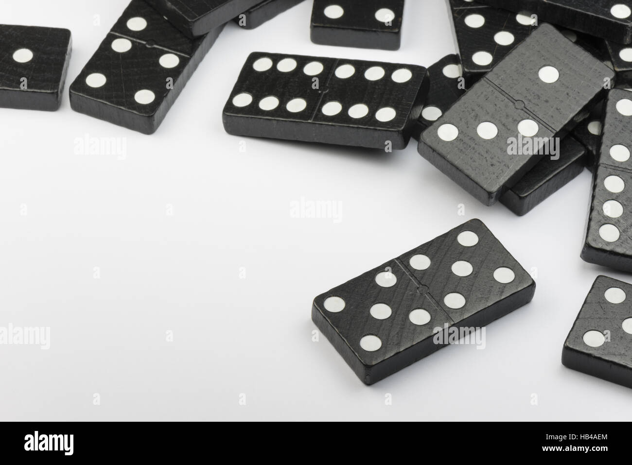 Black Domino bricks Stock Photo - Alamy