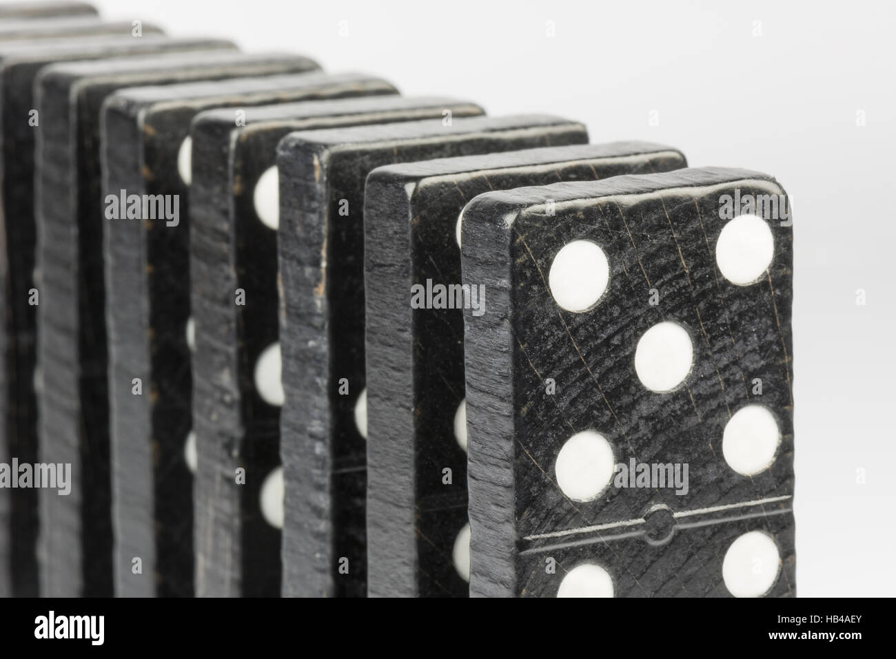 Black Domino bricks Stock Photo - Alamy