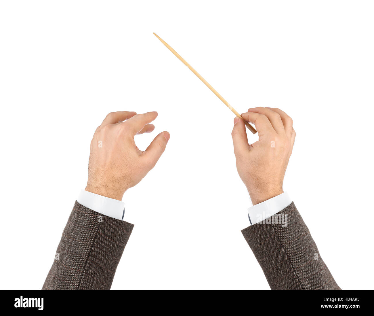 Music conductor hands Stock Photo - Alamy