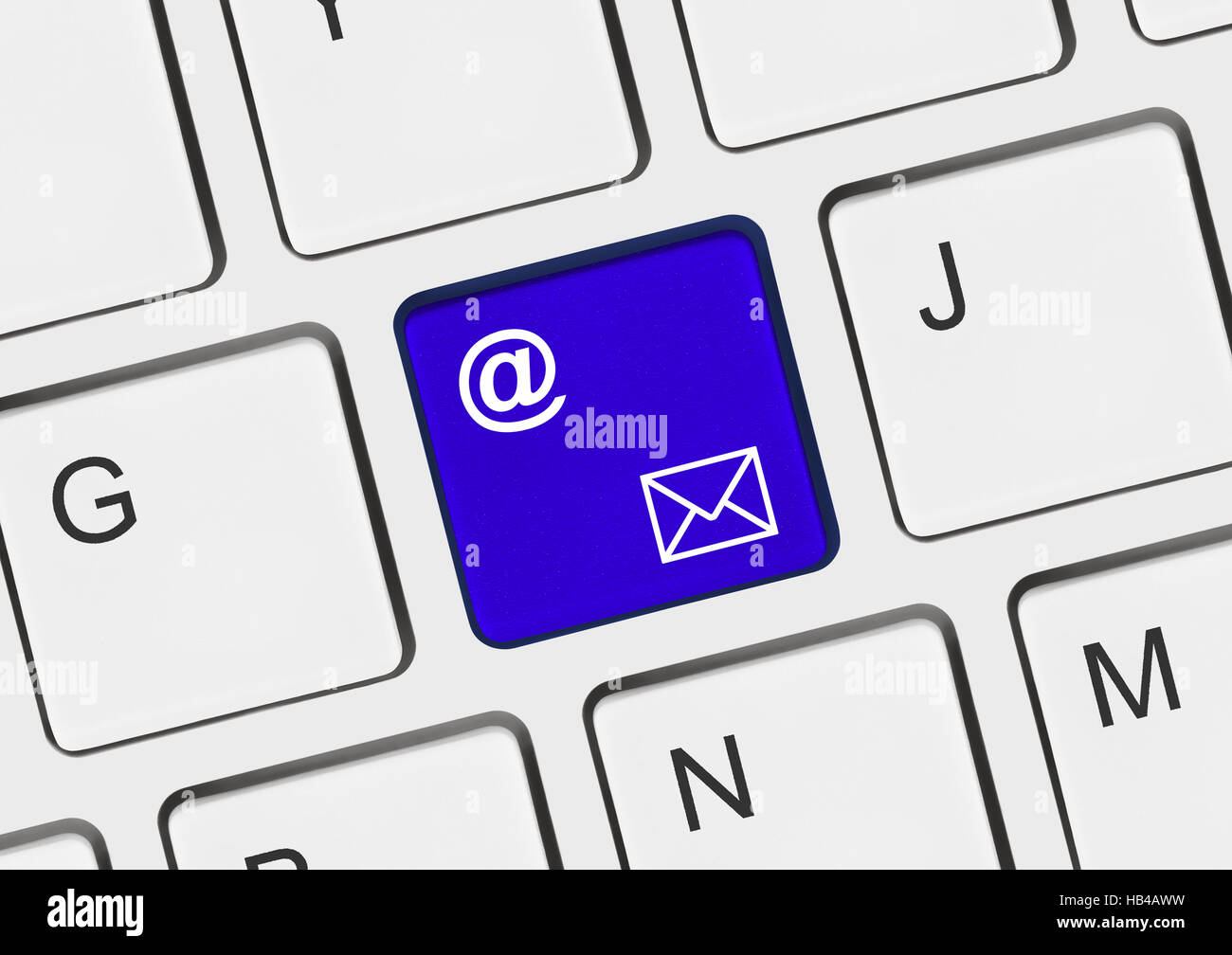 Computer keyboard with e-mail key Stock Photo - Alamy