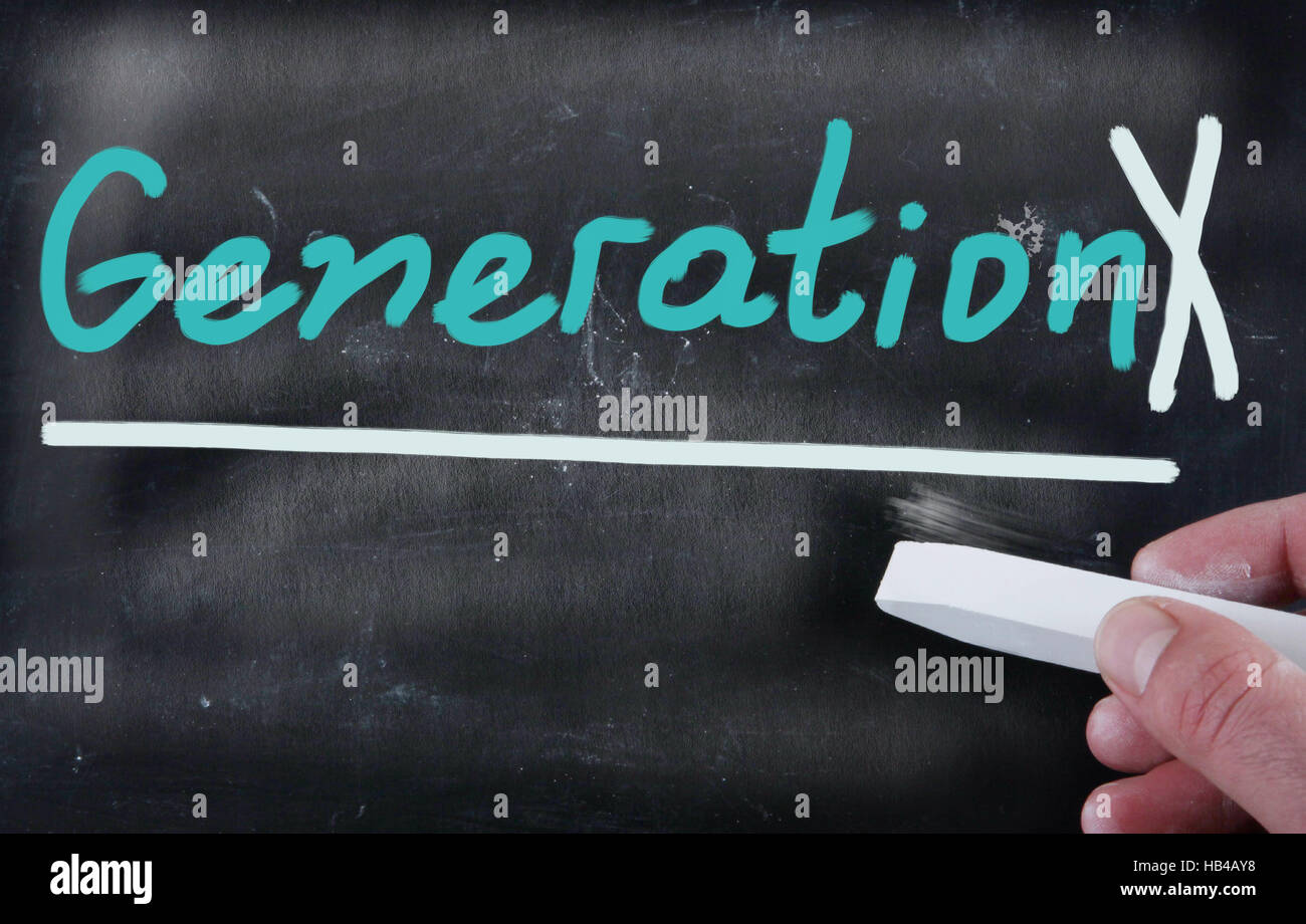 Generation x word hi-res stock photography and images - Alamy