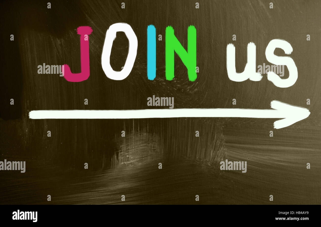 Join us signs hi-res stock photography and images - Alamy