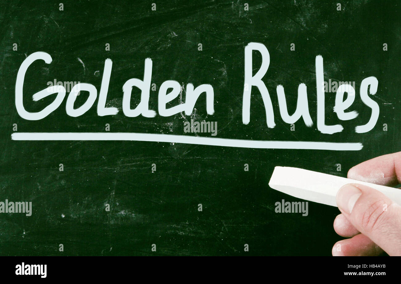 The golden rule word hi-res stock photography and images - Alamy