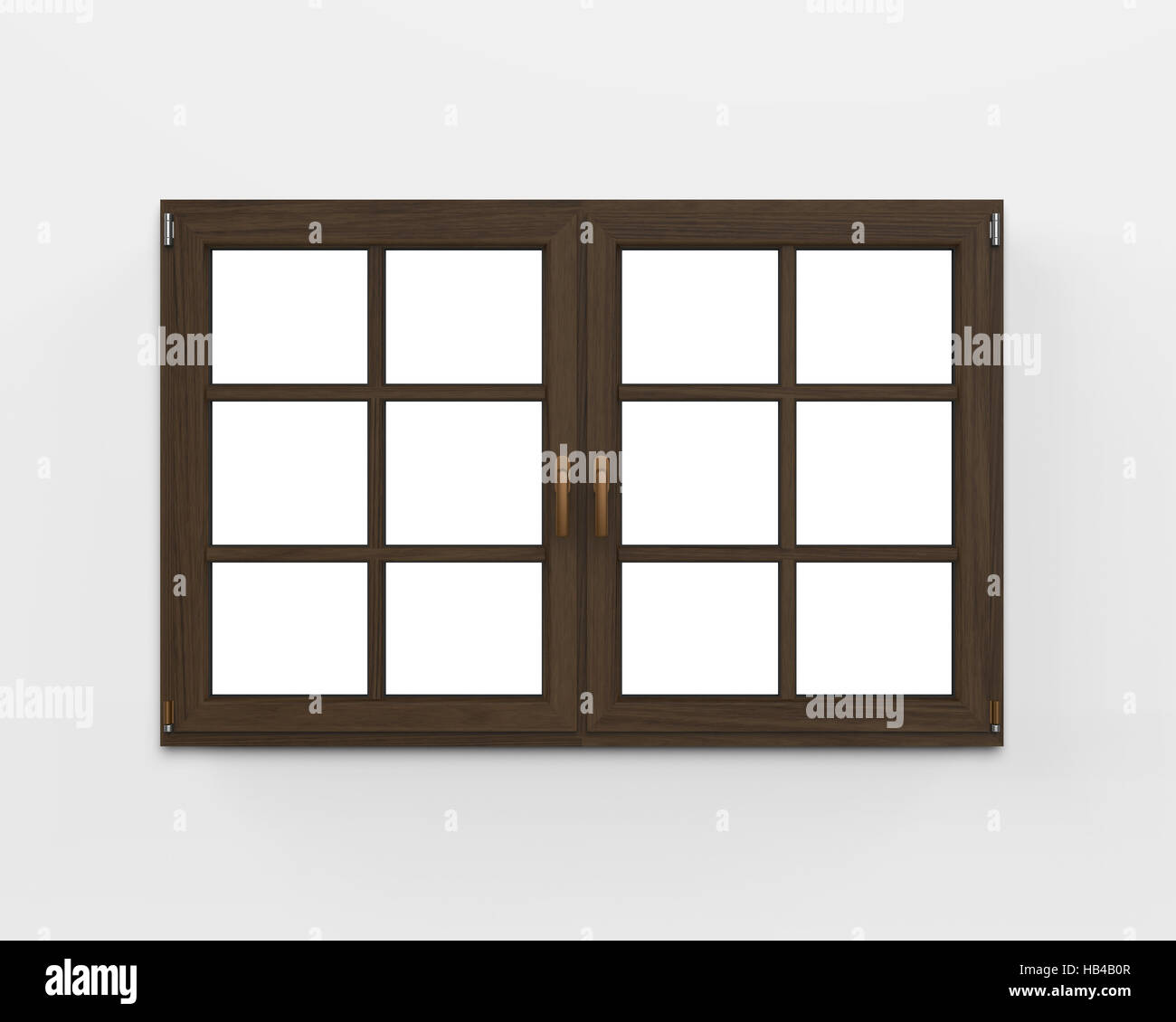 Closed window 3d render with view hi-res stock photography and images ...