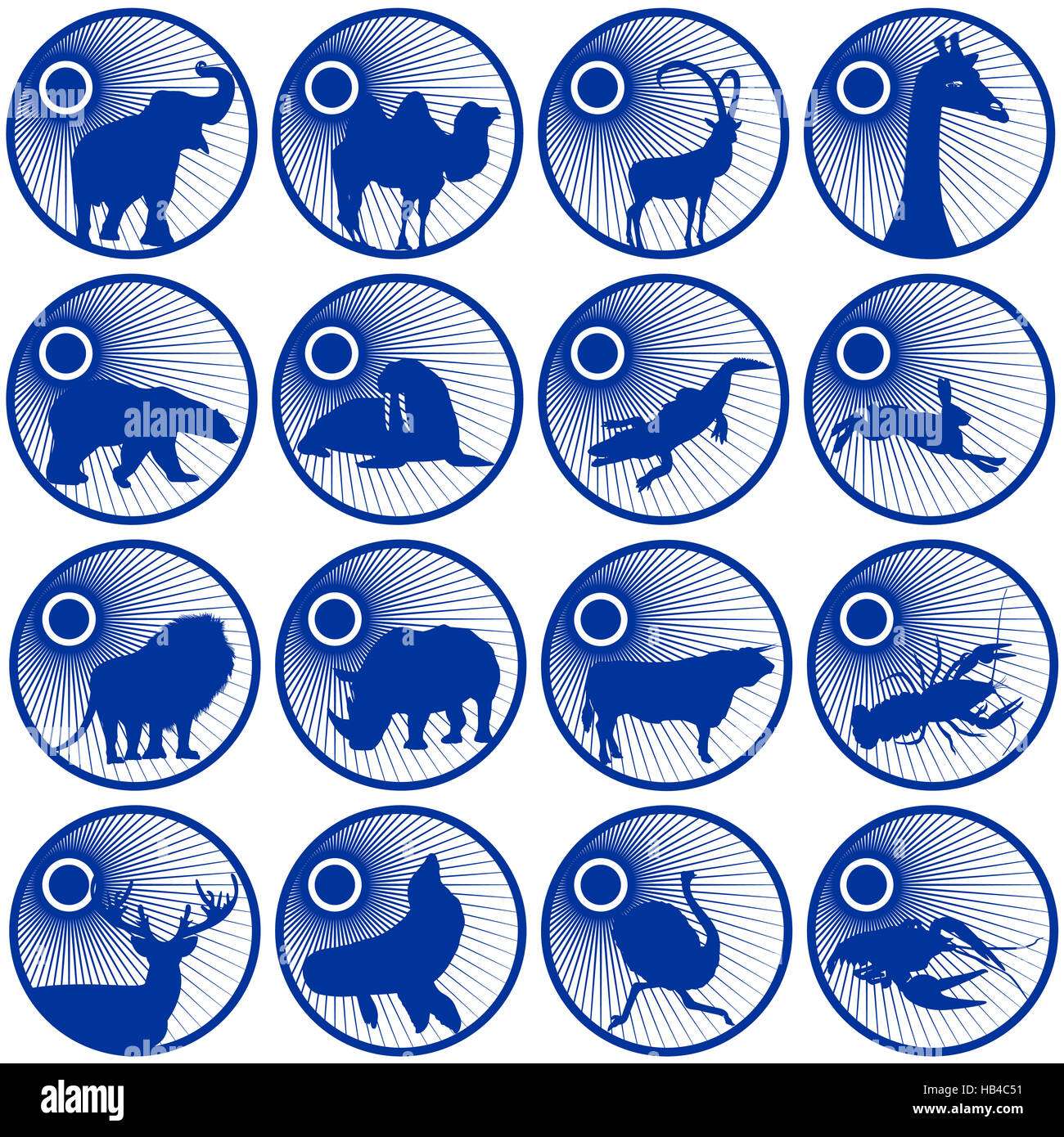 Elephant illustration for badges hi-res stock photography and images ...