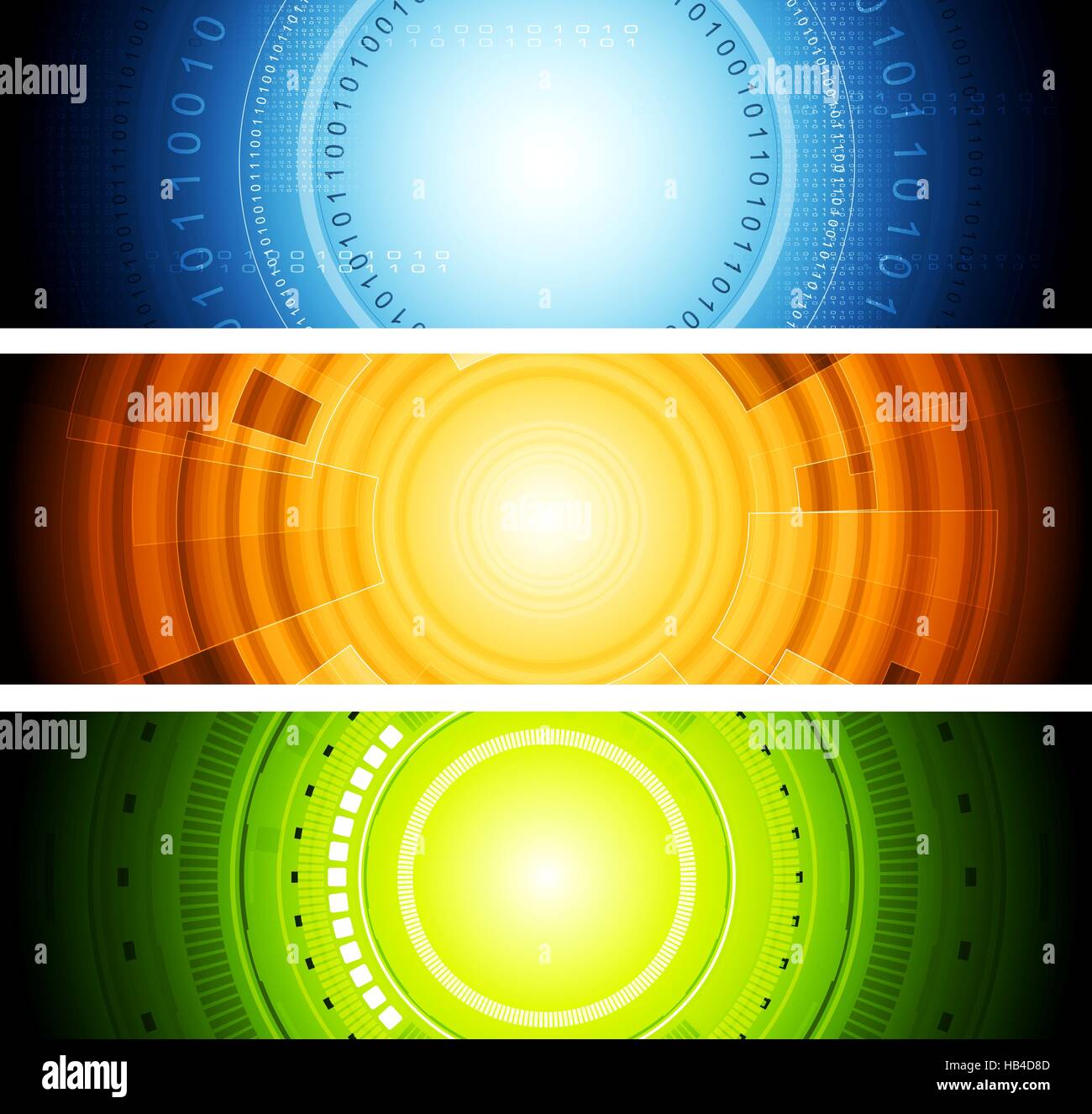 Bright abstract tech banners Stock Photo - Alamy