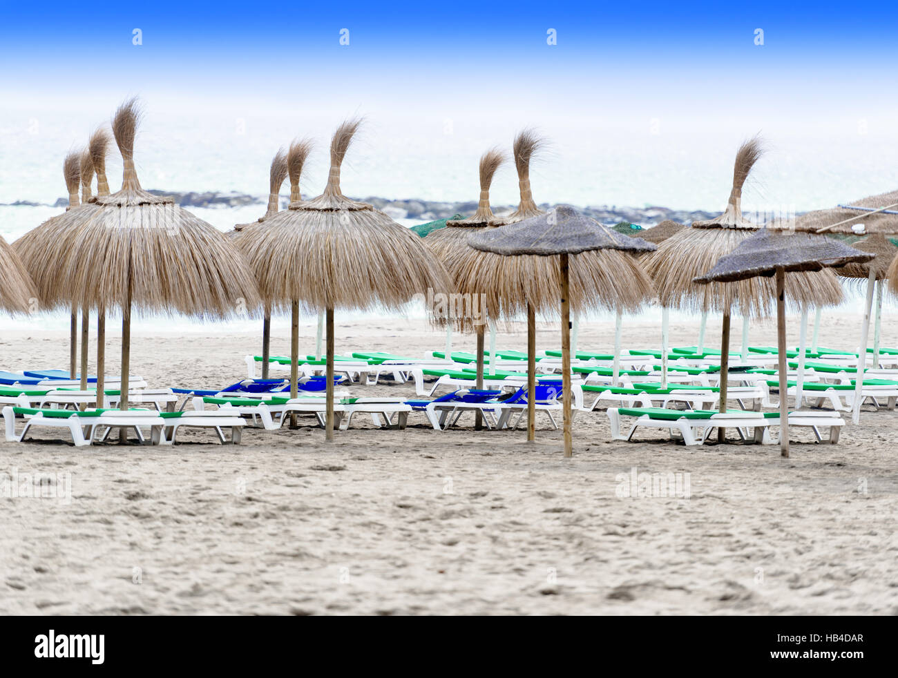 benches at beach Stock Photo - Alamy