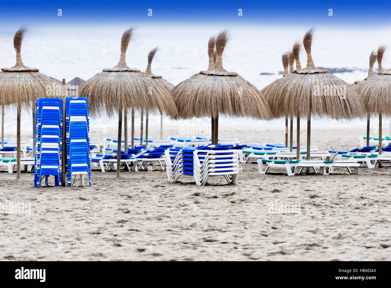 benches at beach Stock Photo - Alamy
