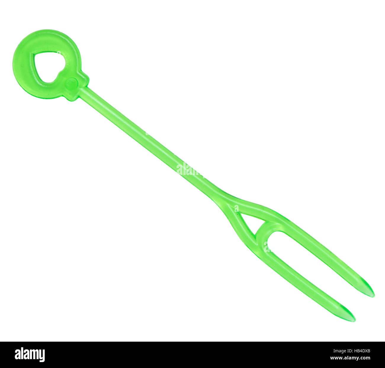 Green plastic fork Cut Out Stock Images & Pictures - Alamy