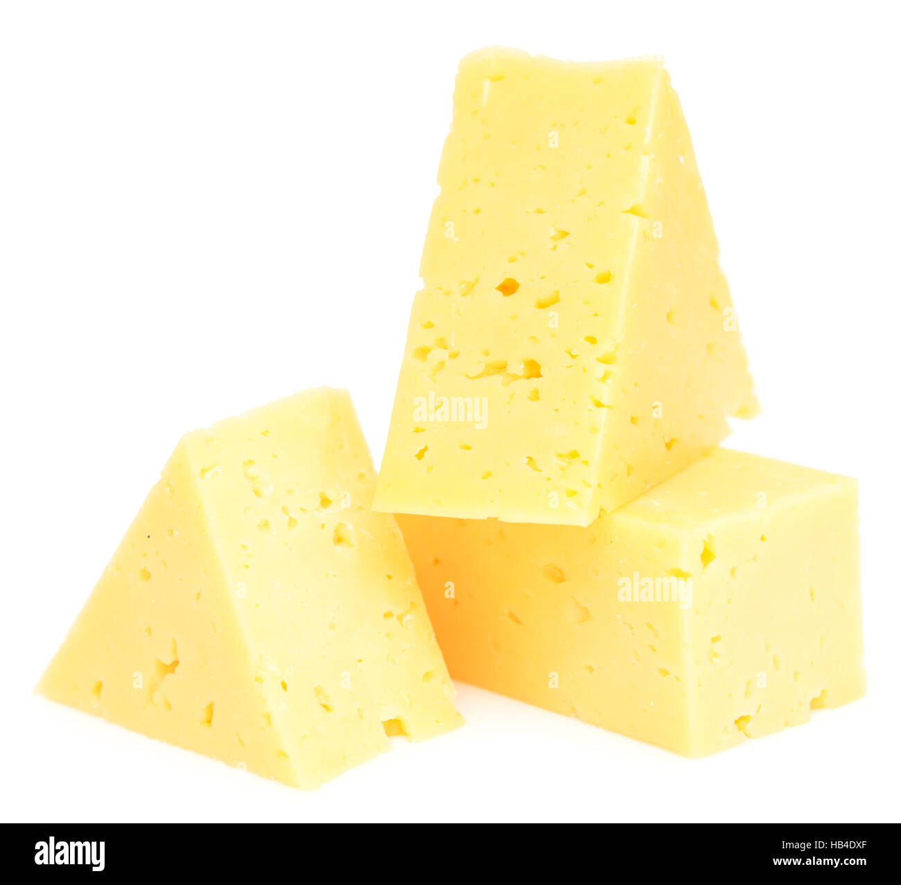 cheese cubes on white Stock Photo - Alamy