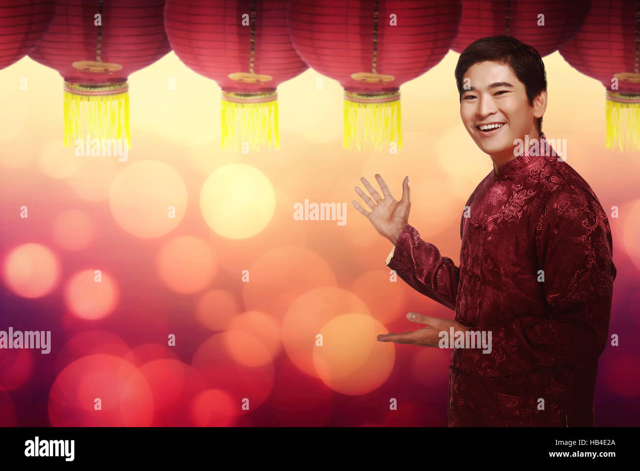 Chinese man in cheongsam suit hi-res stock photography and images - Alamy