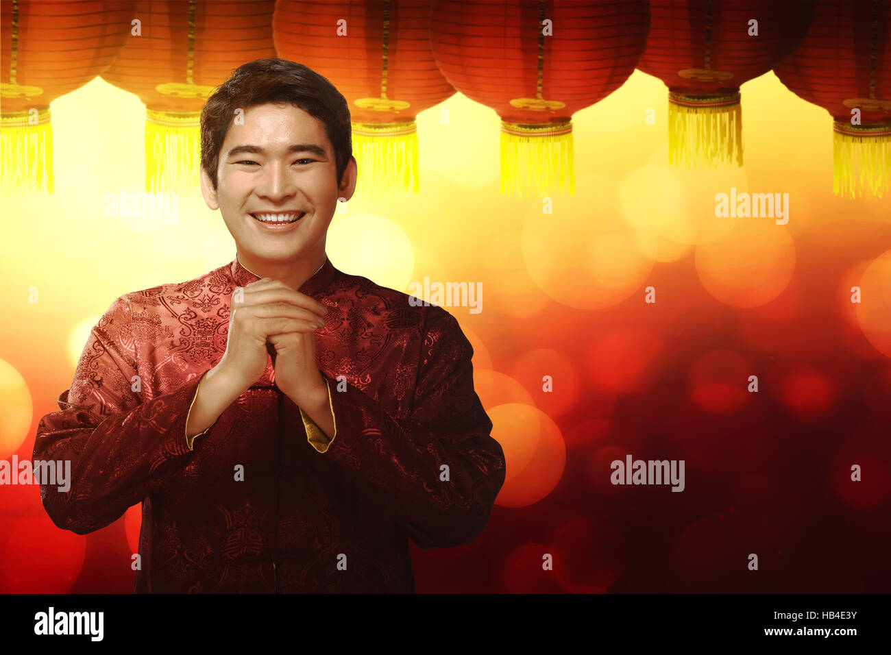 Chinese man in cheongsam suit hi-res stock photography and images - Alamy