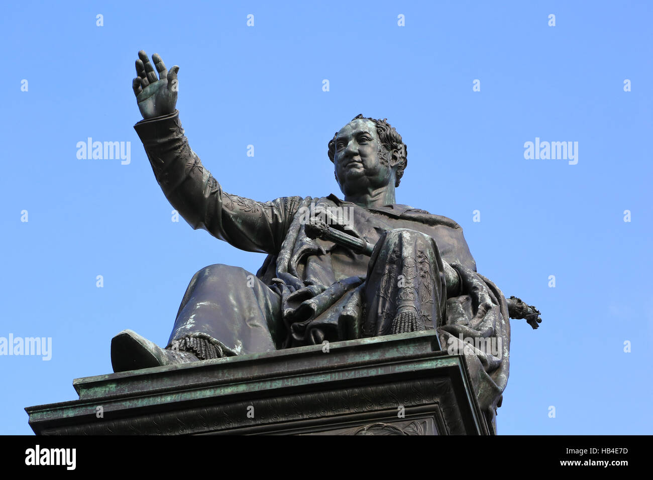 Munich, monument of king Max Joseph Stock Photo - Alamy