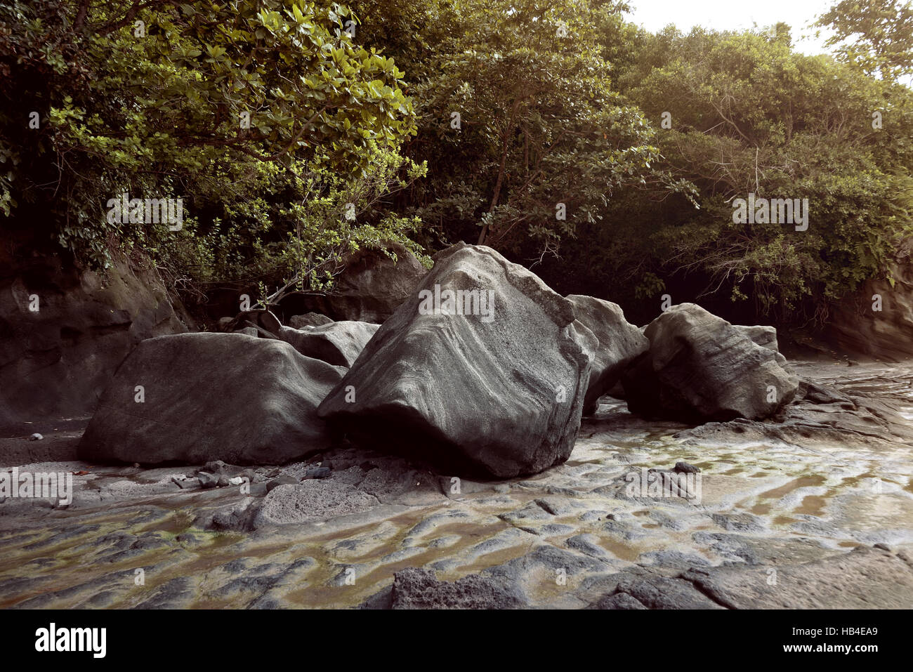 Big rock. You can use this image as background Stock Photo - Alamy