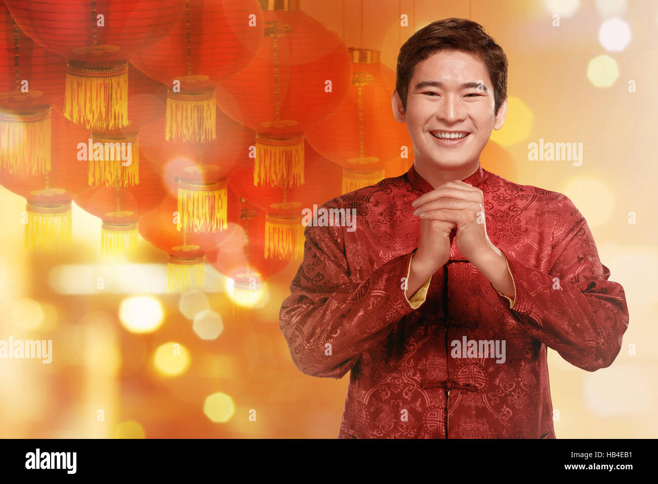 Chinese man in cheongsam suit hi-res stock photography and images - Alamy