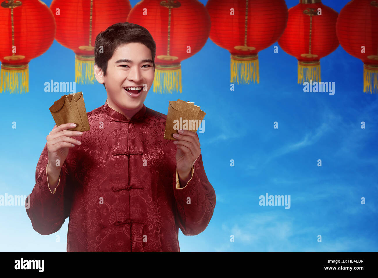 Chinese man in cheongsam suit hi-res stock photography and images - Alamy