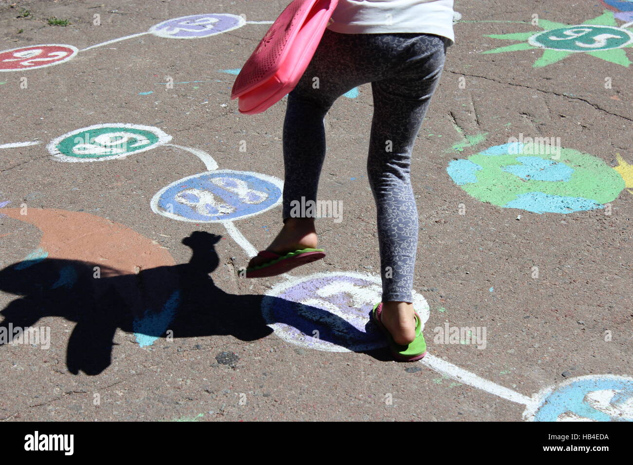 Street childish summer game Stock Photo - Alamy