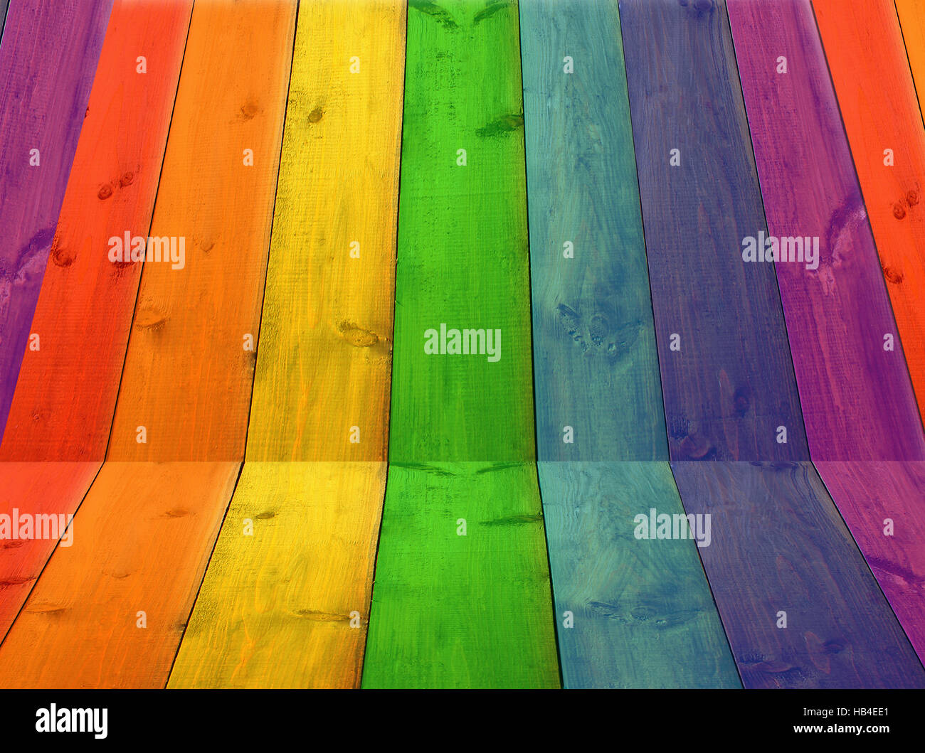 Background from multicolored boards in colors of rainbow Stock Photo ...