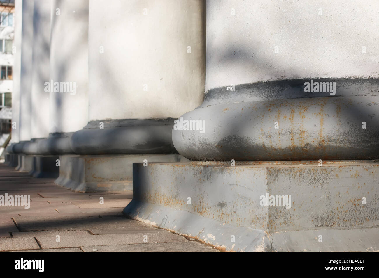 Macro column of the building Stock Photo - Alamy