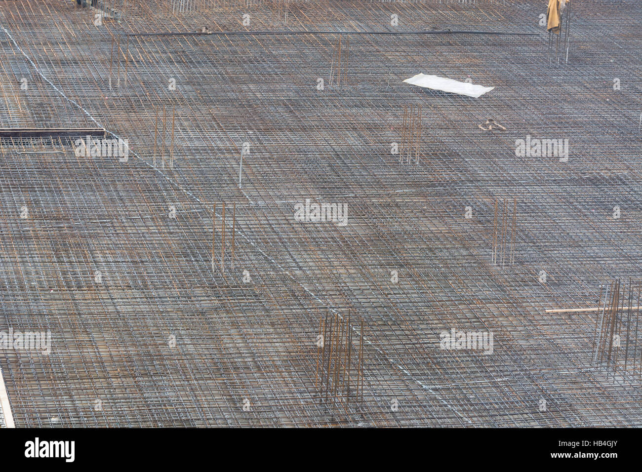 Foundation building of steel and concrete Stock Photo - Alamy