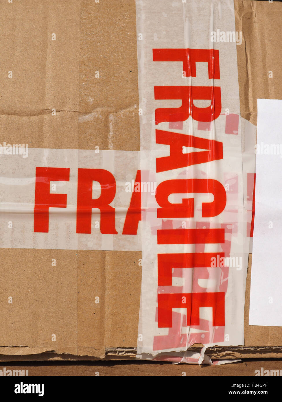 Fragile glass sign on box hi-res stock photography and images - Alamy