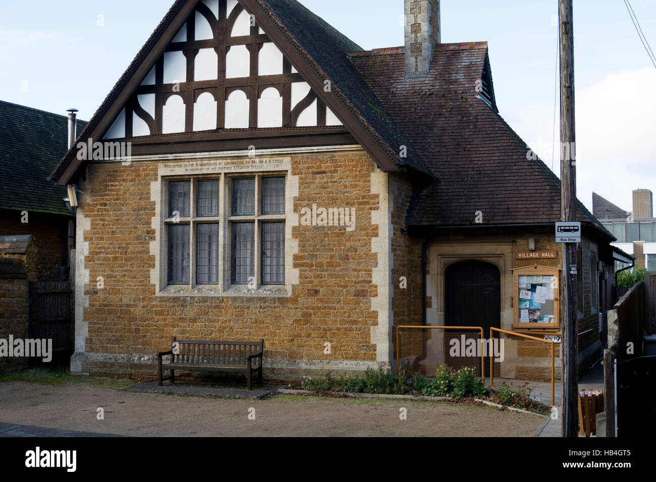The village hall, Loddington, Northamptonshire, England, UK Stock Photo ...