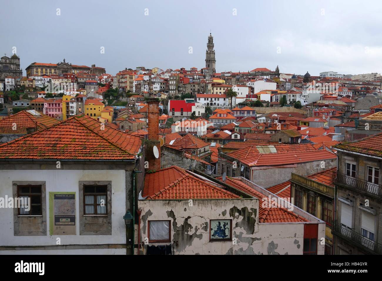 Clouds and rain in Porto Stock Photo - Alamy