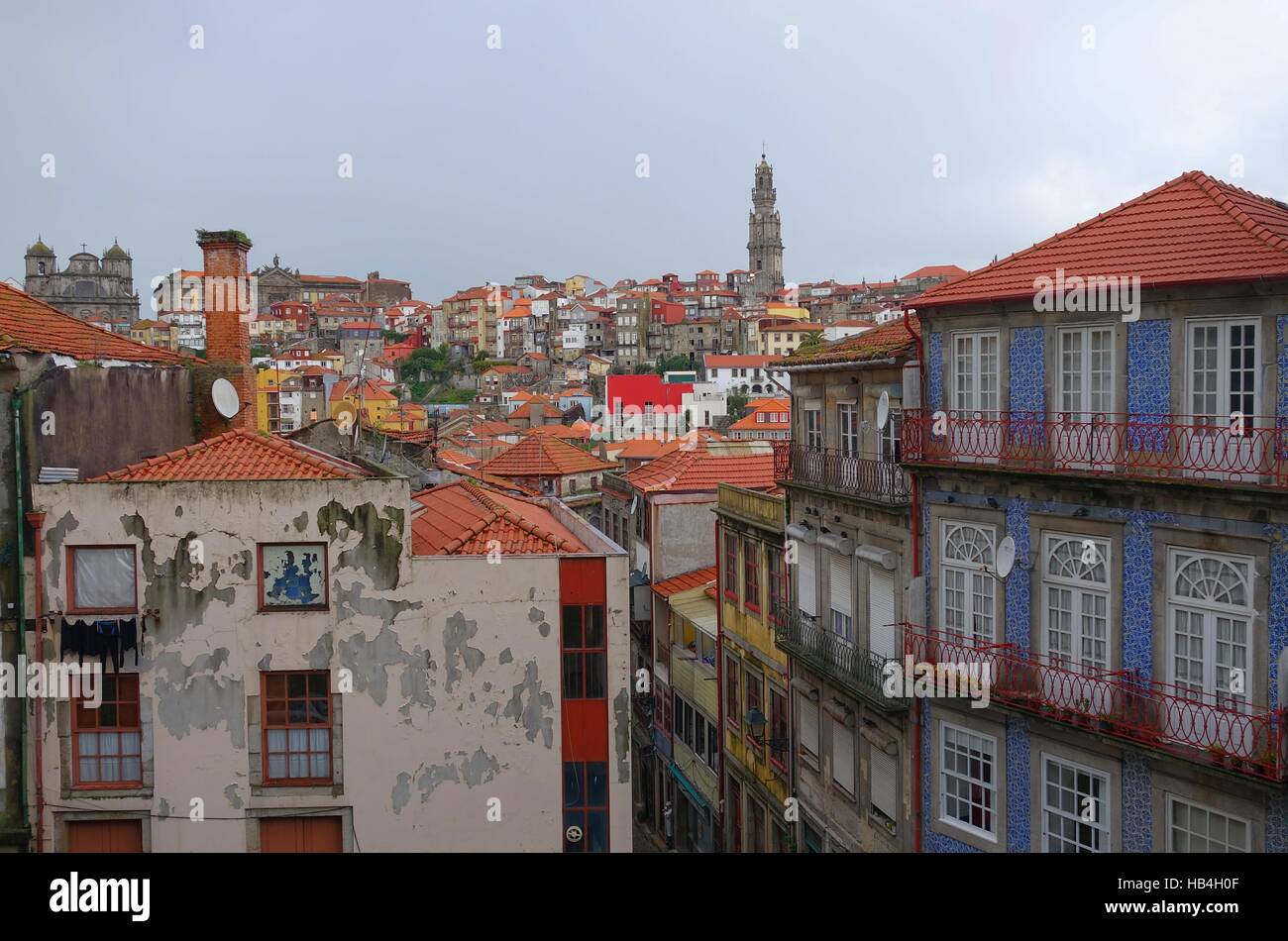 Clouds and rain in Porto Stock Photo - Alamy