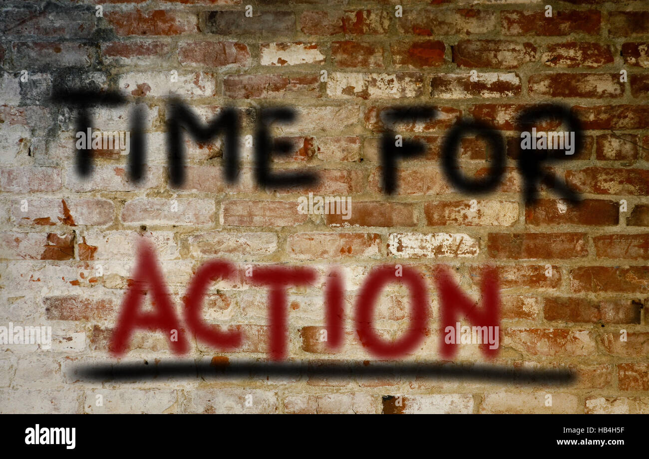 Time For Action Concept Stock Photo - Alamy