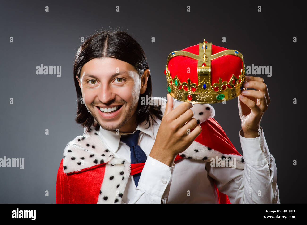 Surprised young man crown hi-res stock photography and images - Alamy