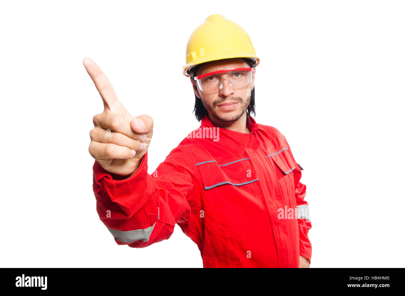 Wearing red coveralls hi-res stock photography and images - Alamy