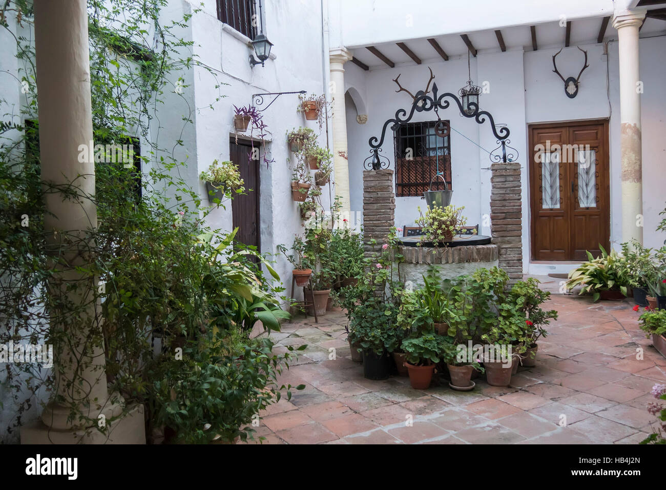 Typical andalusian courtyard hi-res stock photography and images - Alamy
