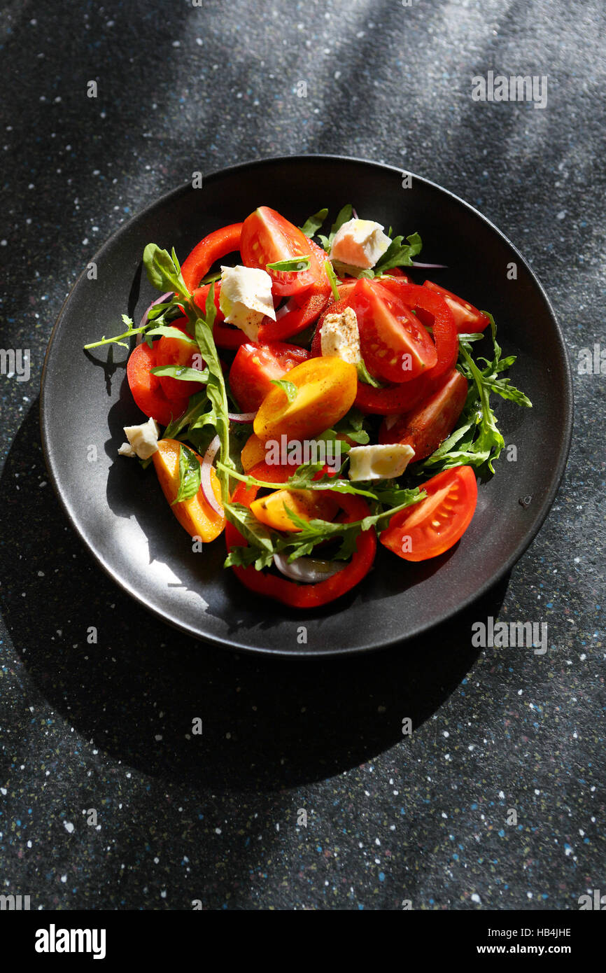Black plate food hi-res stock photography and images - Alamy