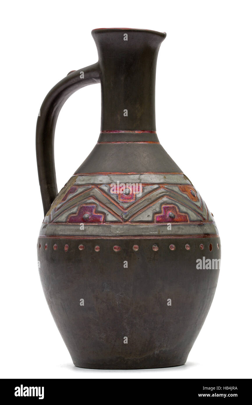 Old pitcher, isolated on white background Stock Photo - Alamy