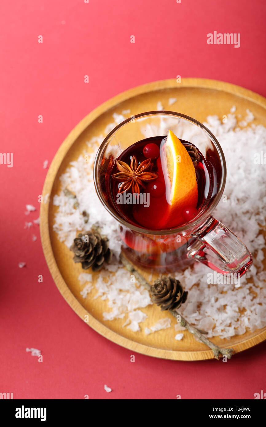 Holiday warm beverage with spice, food and xmas Stock Photo - Alamy