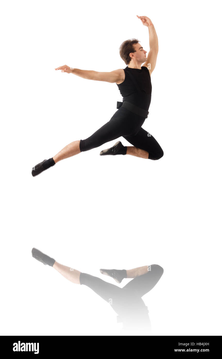 Young dancer isolated on the white Stock Photo - Alamy