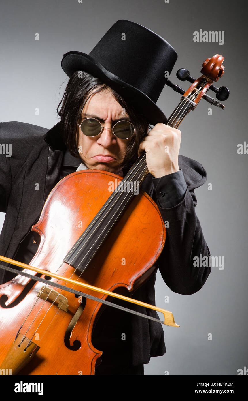 Man in musical art concept Stock Photo - Alamy