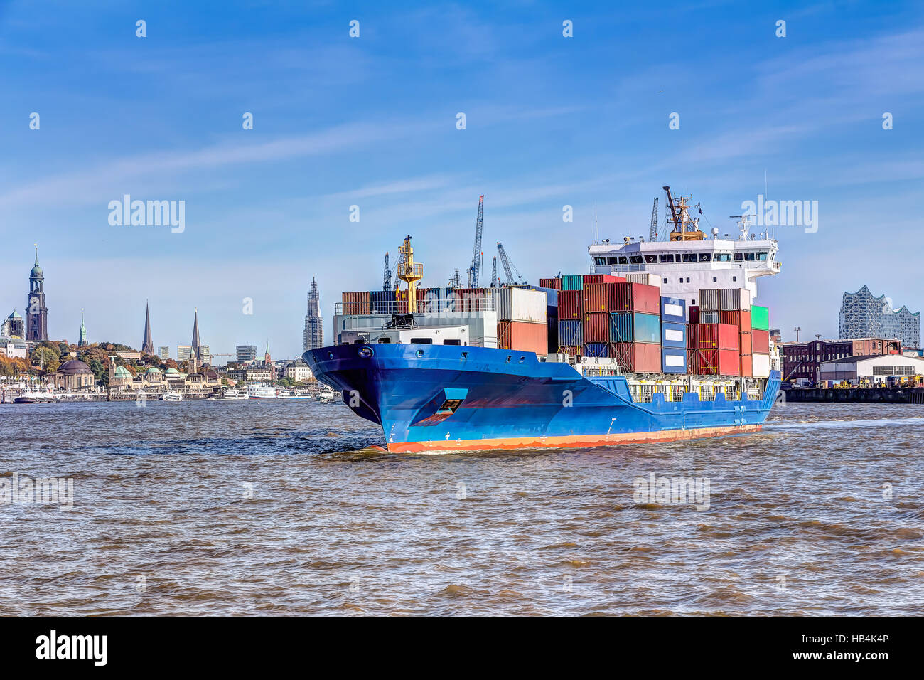 Container ship loading steel hi-res stock photography and images - Alamy
