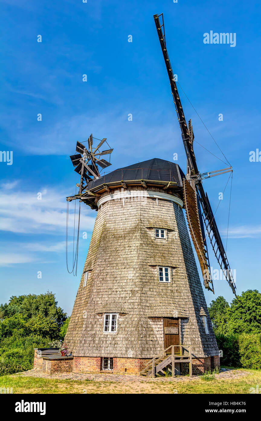 Typical Dutch windmill Stock Photo - Alamy