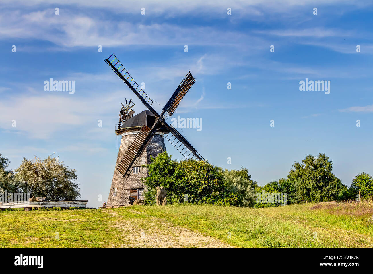 Typical Dutch windmill Stock Photo - Alamy
