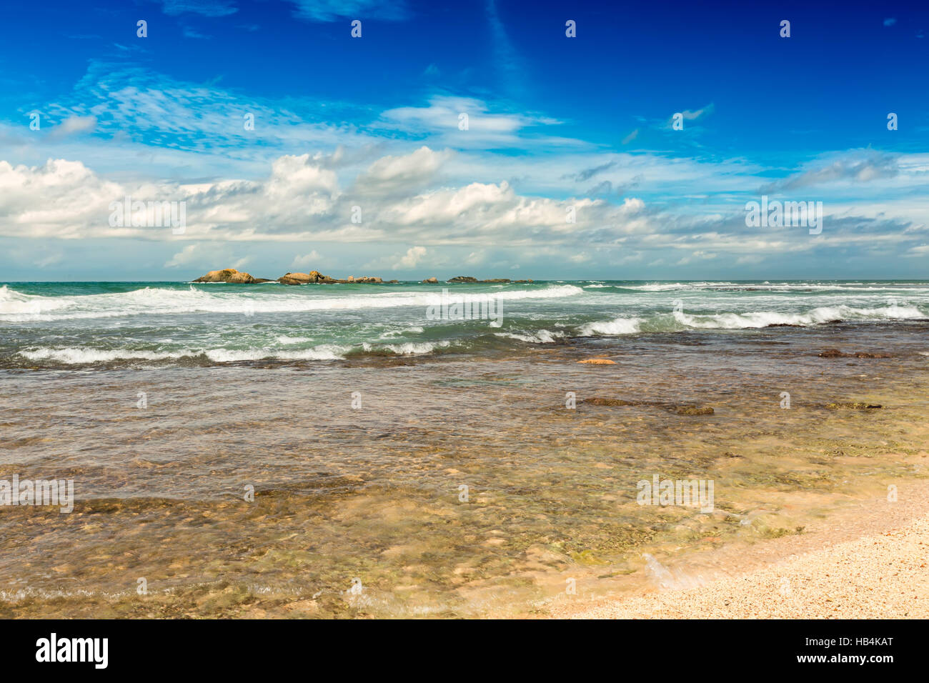 The Indian ocean. Panorama Stock Photo - Alamy
