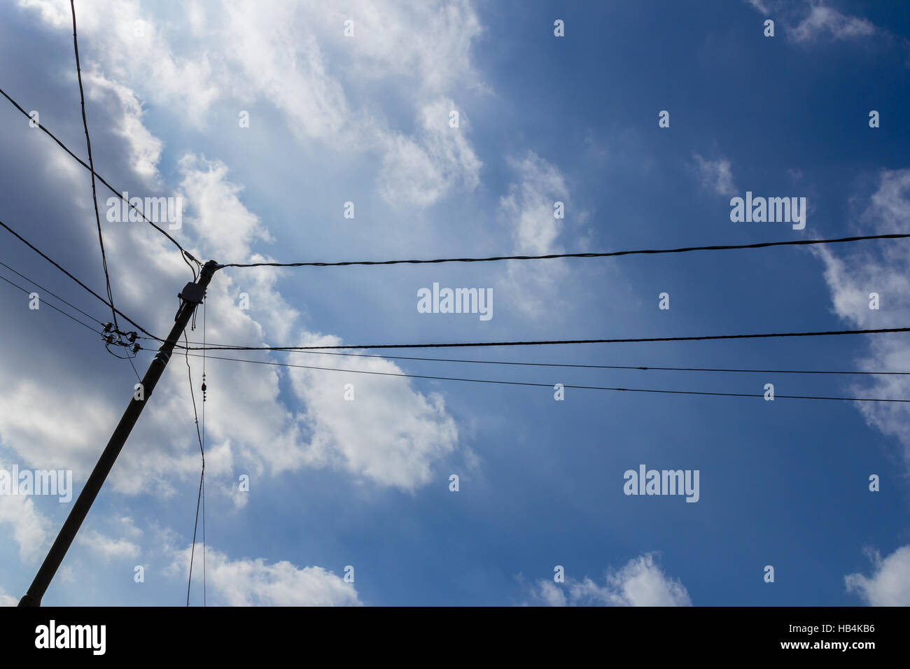 Old telegraph pole wire hi-res stock photography and images - Alamy
