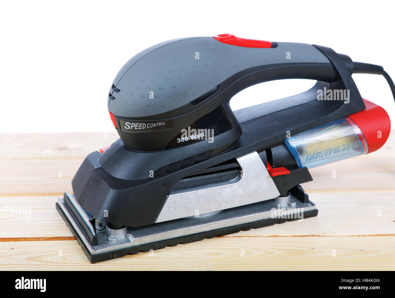 sanding machine on the boards close-up Stock Photo - Alamy