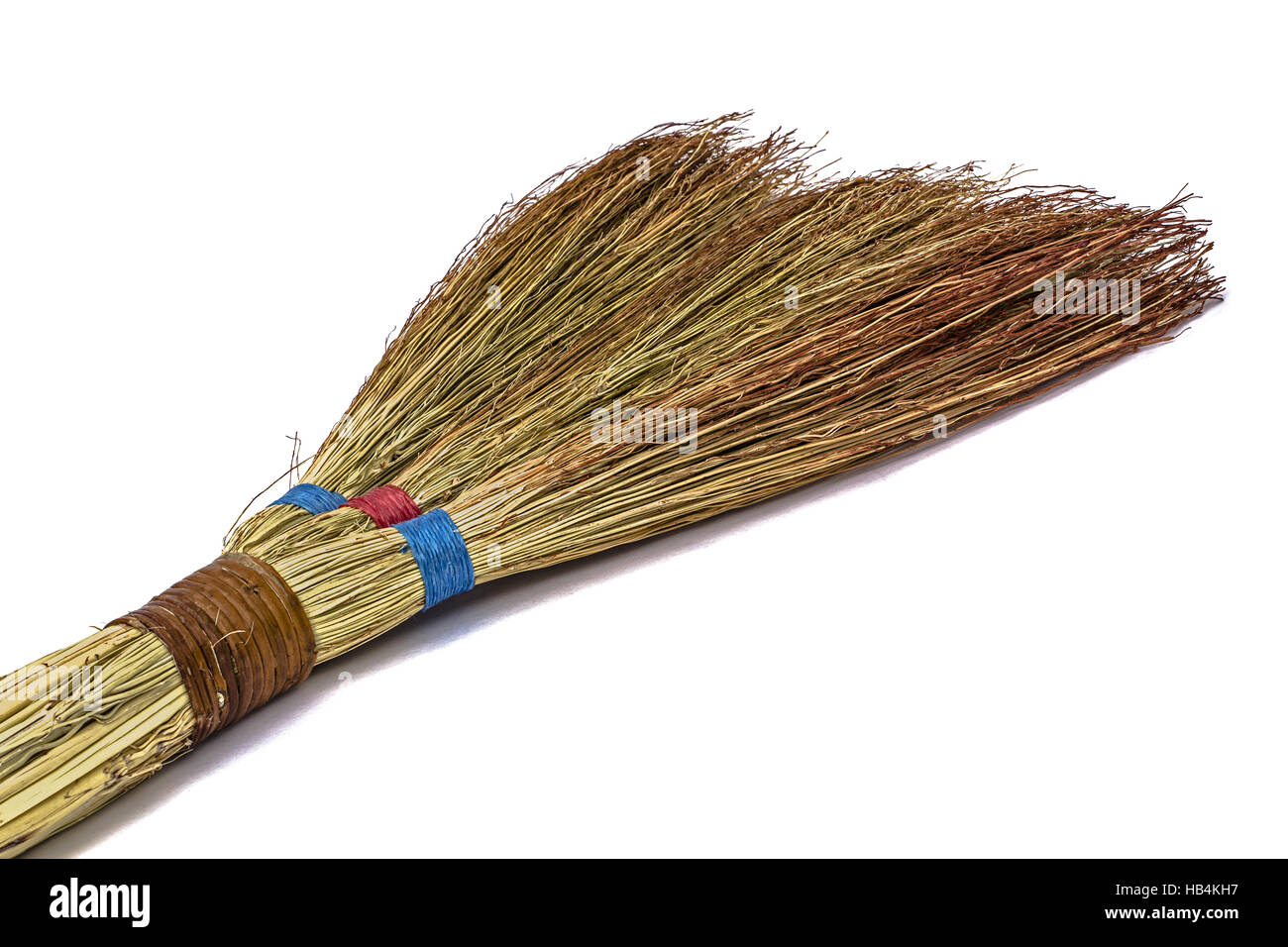 Besom, isolated on white background Stock Photo - Alamy