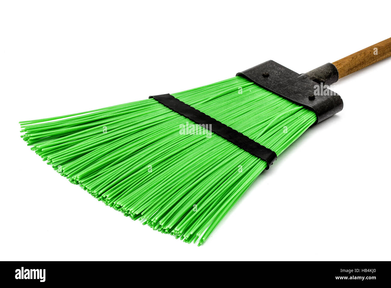 Broom, isolated on white background Stock Photo - Alamy