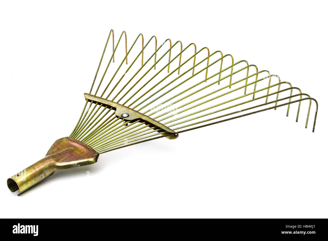 Rake isolated on white background Stock Photo - Alamy