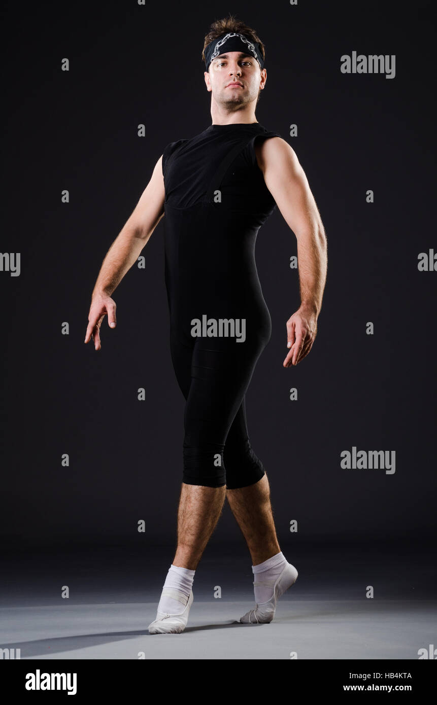 Young man training for ballet dances Stock Photo - Alamy