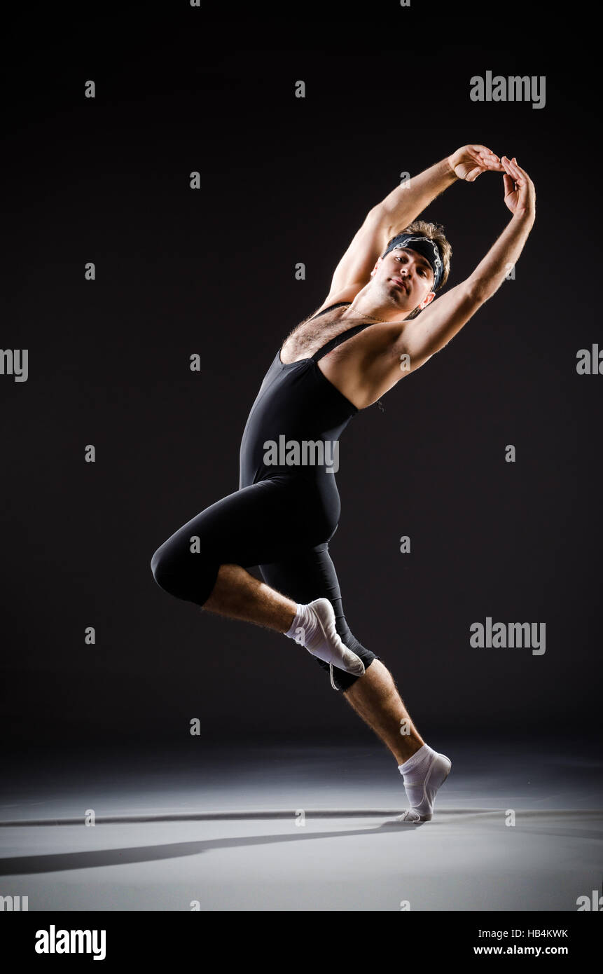 Young man training for ballet dances Stock Photo - Alamy
